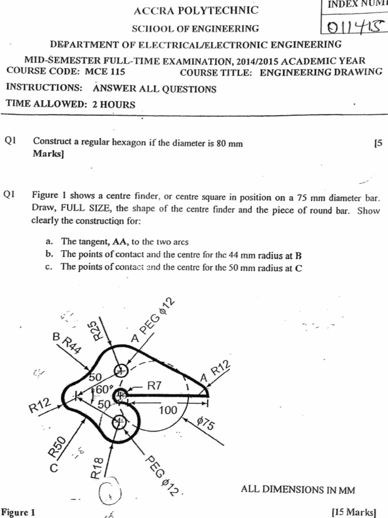 Engineering Drawing 14 15 | PDF
