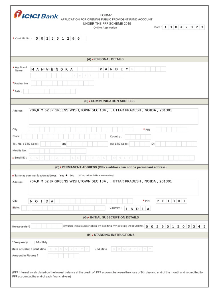502551296_PPF_APPLICATION_FORM | PDF | Personal Finance
