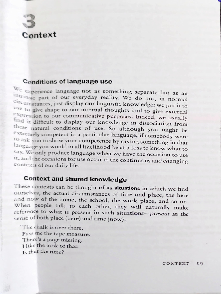 Discourse Analysis Chapter 3 1 | PDF