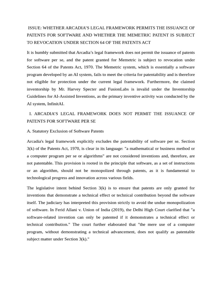 Formatted Petitioner Side Memo v2 | PDF | Patent | Invention