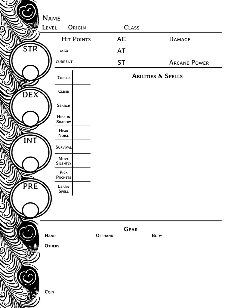 SANDSEA_CharSheet | PDF