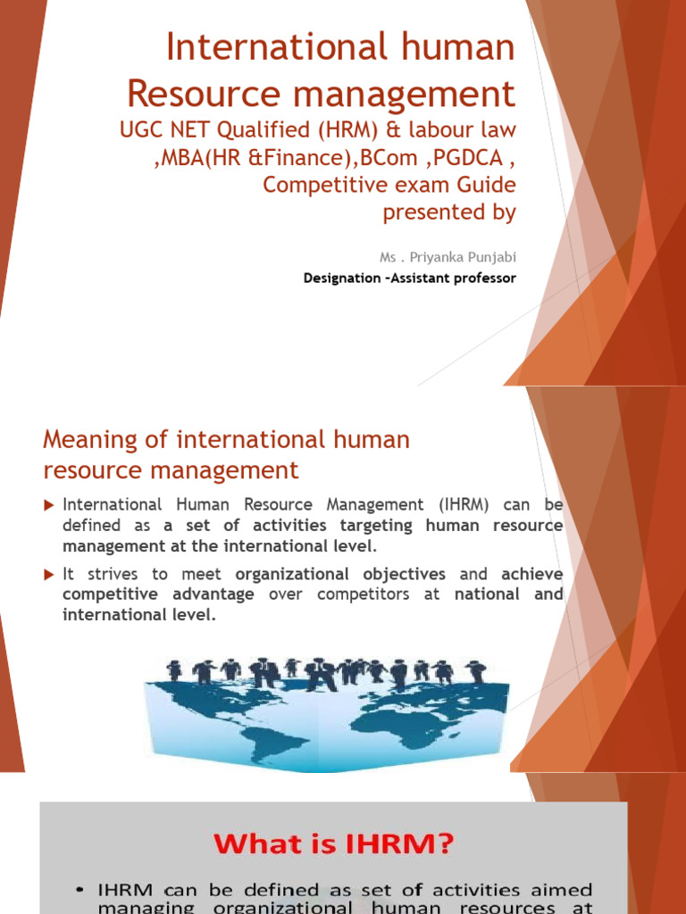 Unit 1 International HRM (605B) | PDF | Human Resource Management | Layoff