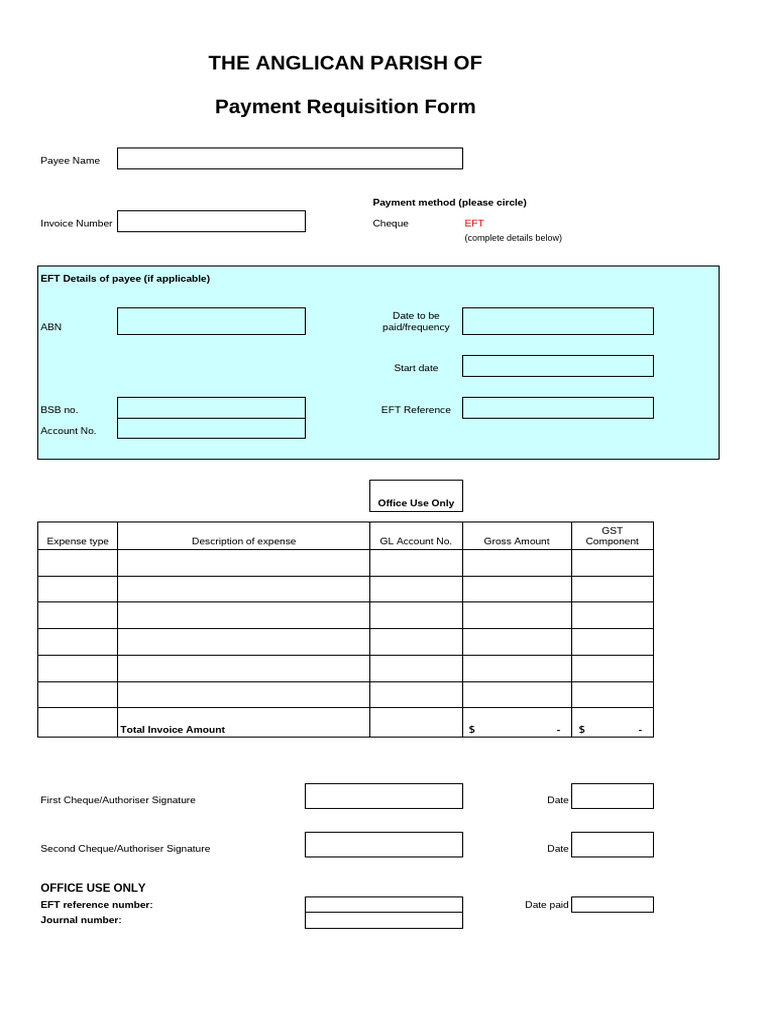 Session 2.sample Cheq Requisition and MEA Claim Form | PDF | Payments ...
