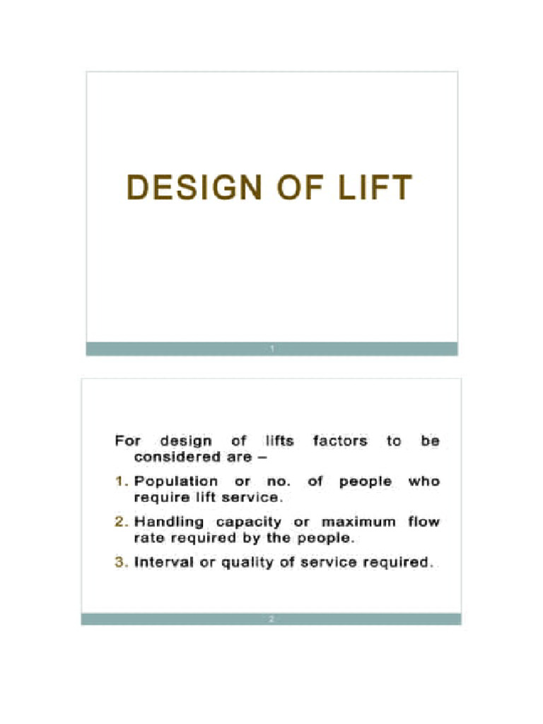 Lift Basics | PDF