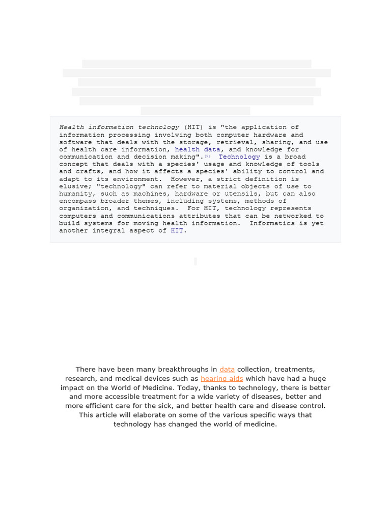 Information technology-converted | PDF | Input/Output | Electronic Health Record