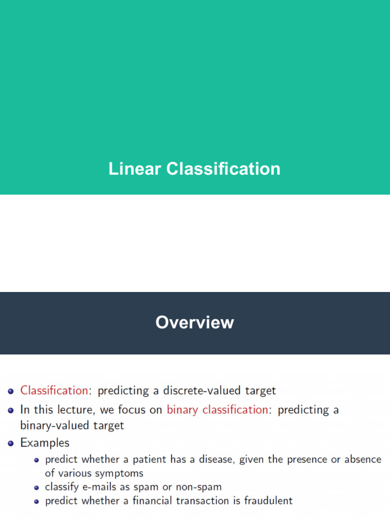 7.linear Classification | PDF