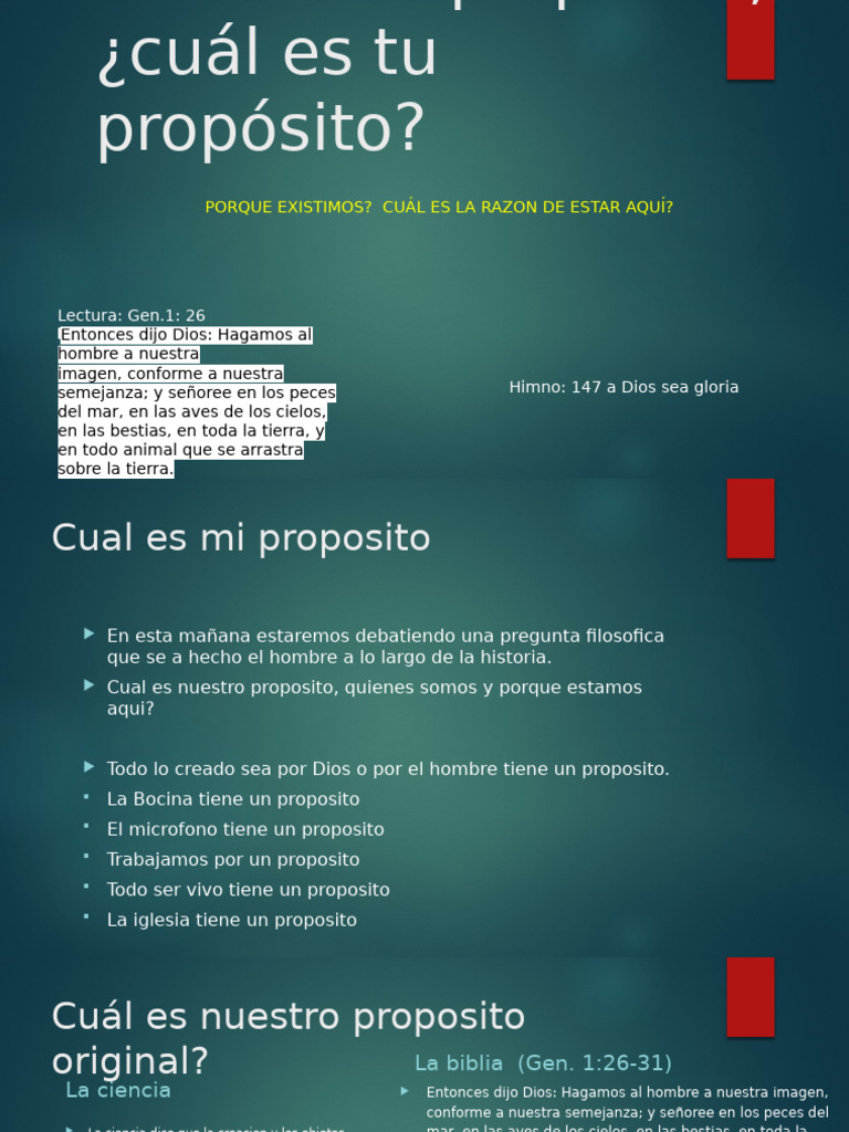 Cuál Es Mi Propósito | PDF | Cristo (título) | Pecado