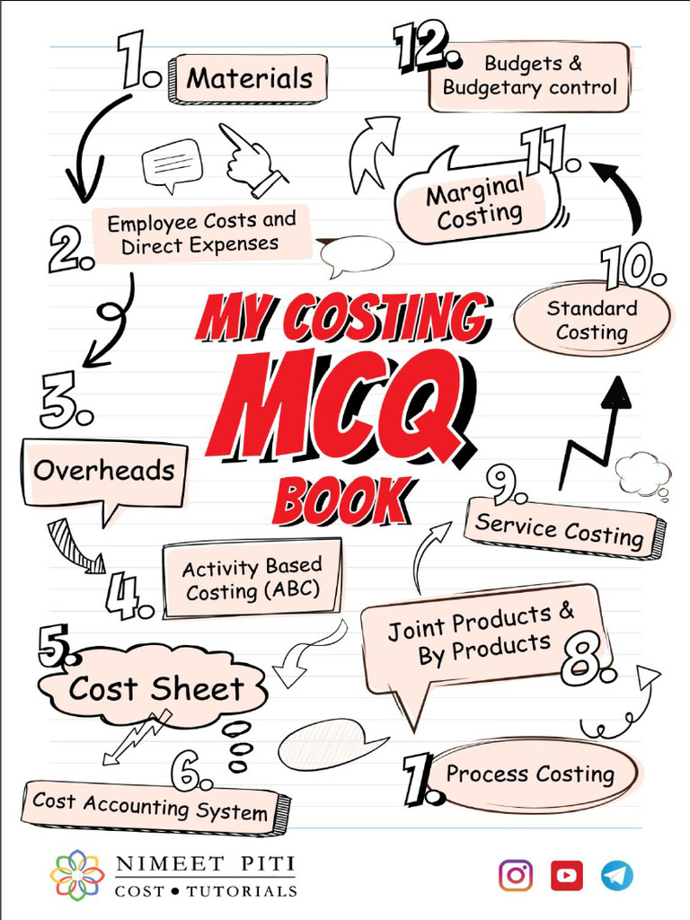 The Only Costing MCQ Book You Need | PDF | Employment | Incentive