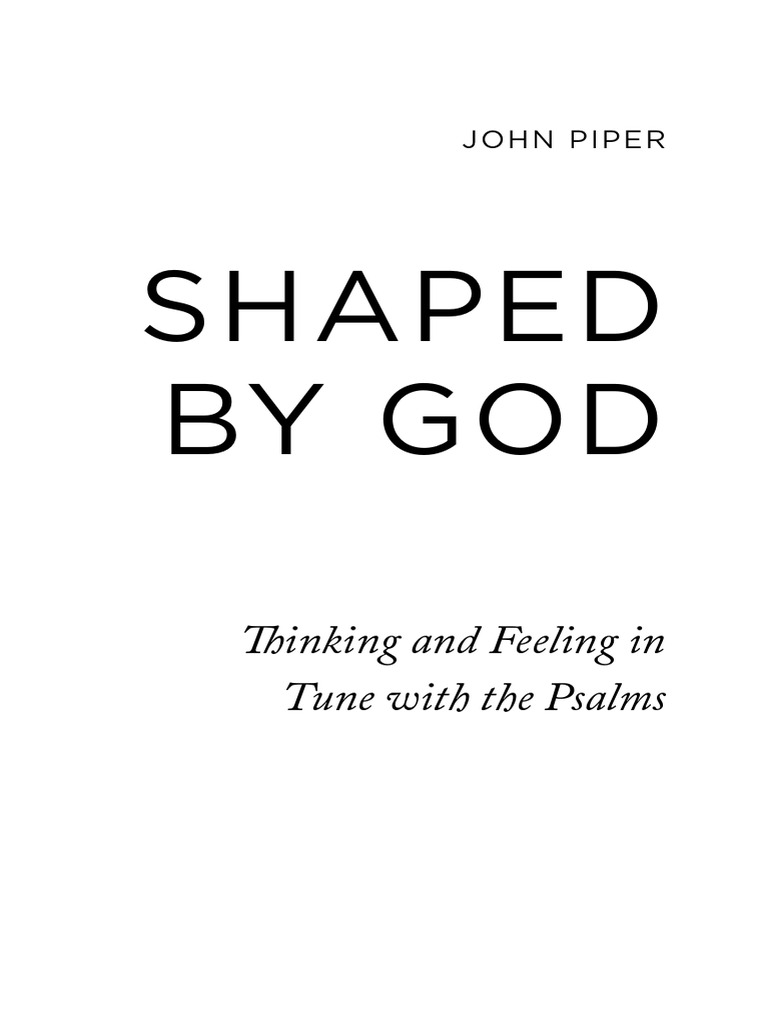 Shaped by God | PDF | Jesus | Books Of Samuel