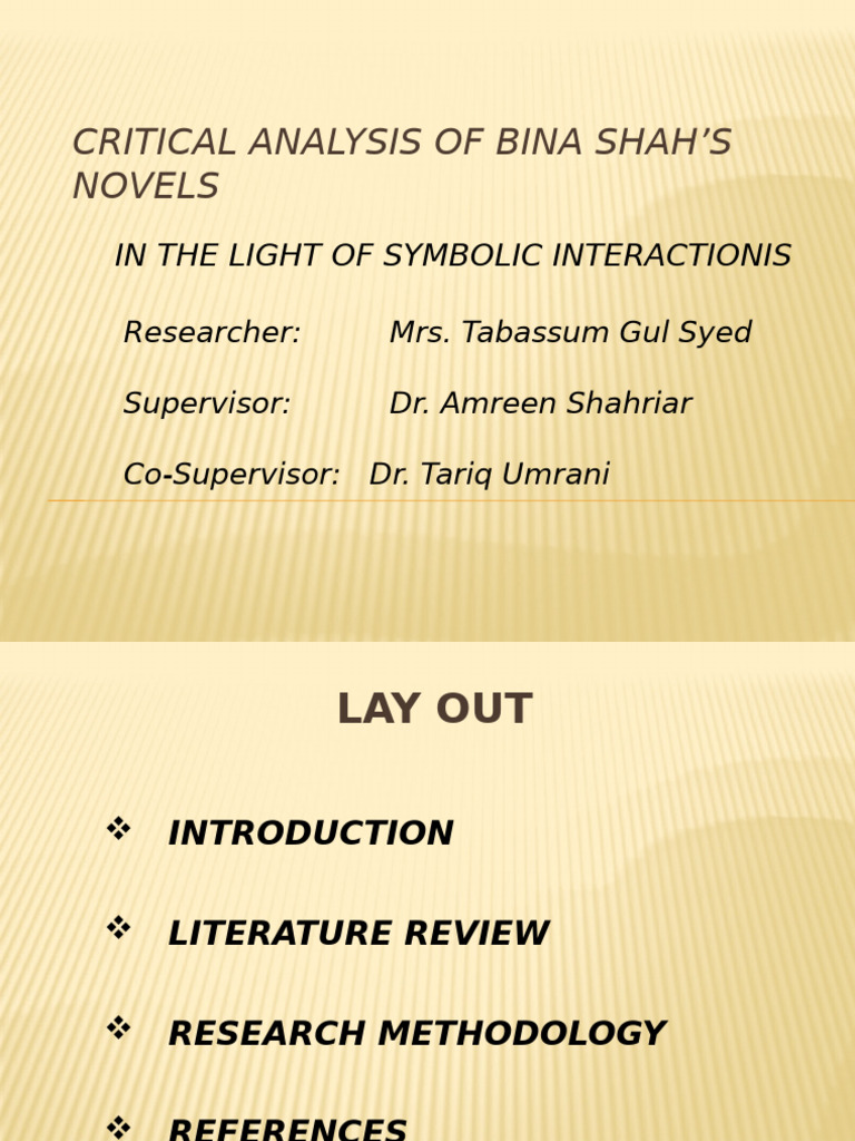 Bina Shah's Novels: A Critical Analysis | PDF