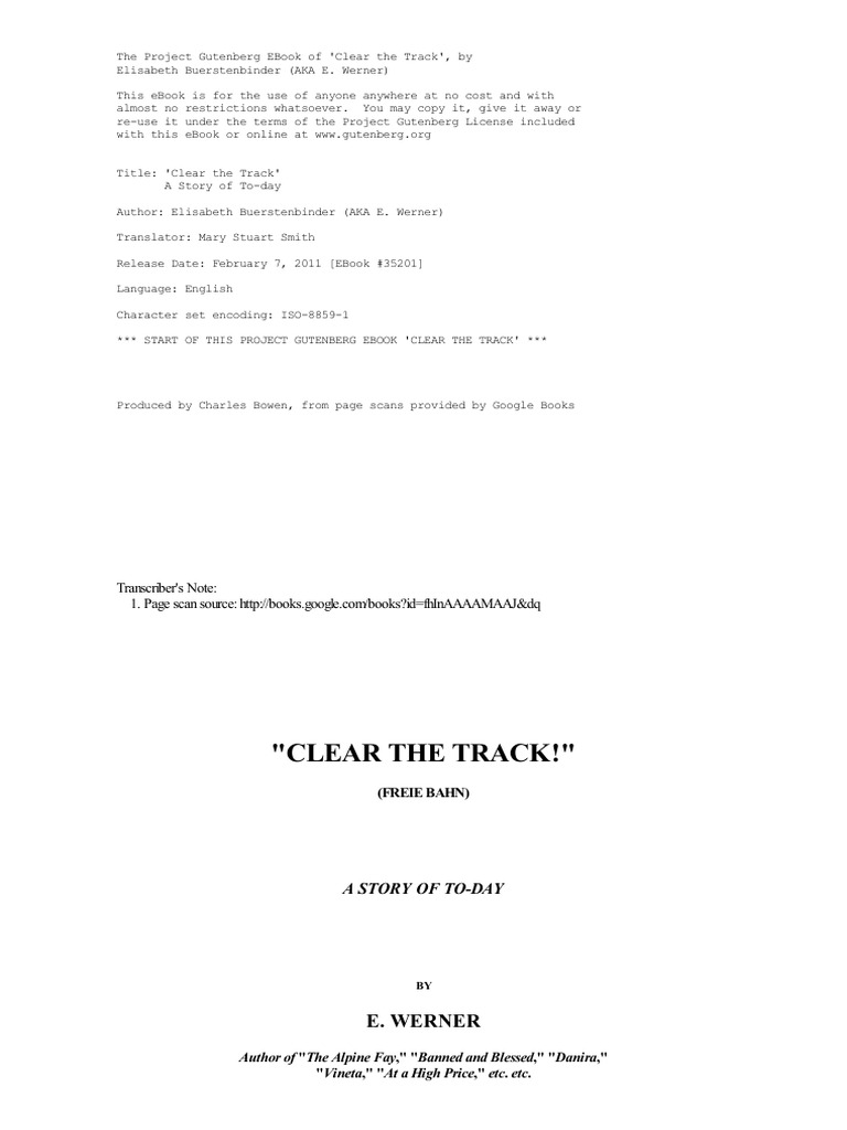 Clear the Track - PDF Room | PDF
