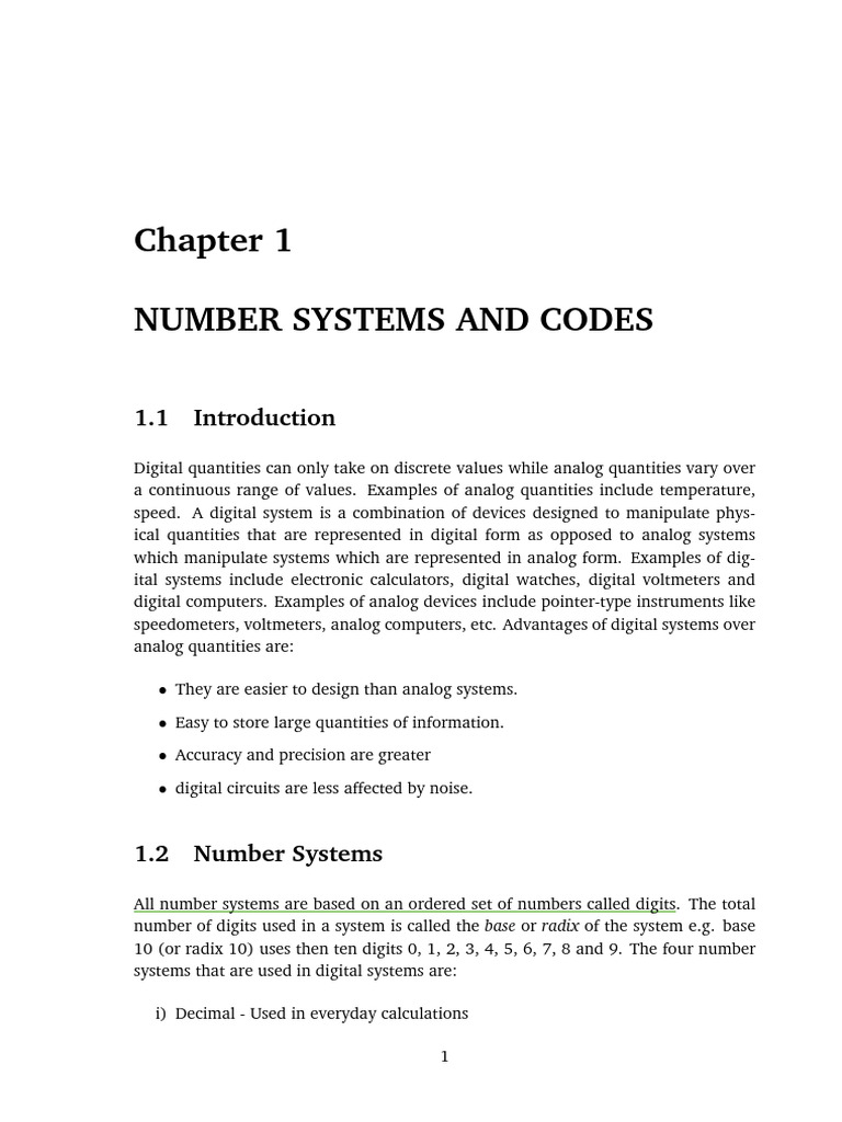 Digital Number Systems Overview | PDF | Binary Coded Decimal | Logic Gate