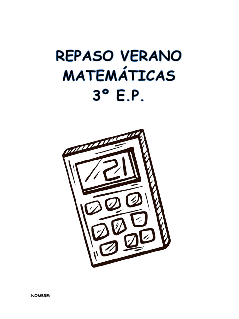 6155 Repaso Verano Matematicas | PDF