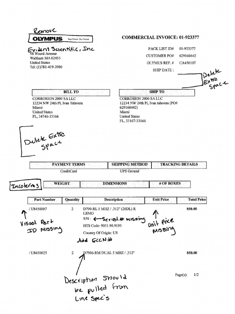 Pre-Shipment CI Updates | PDF