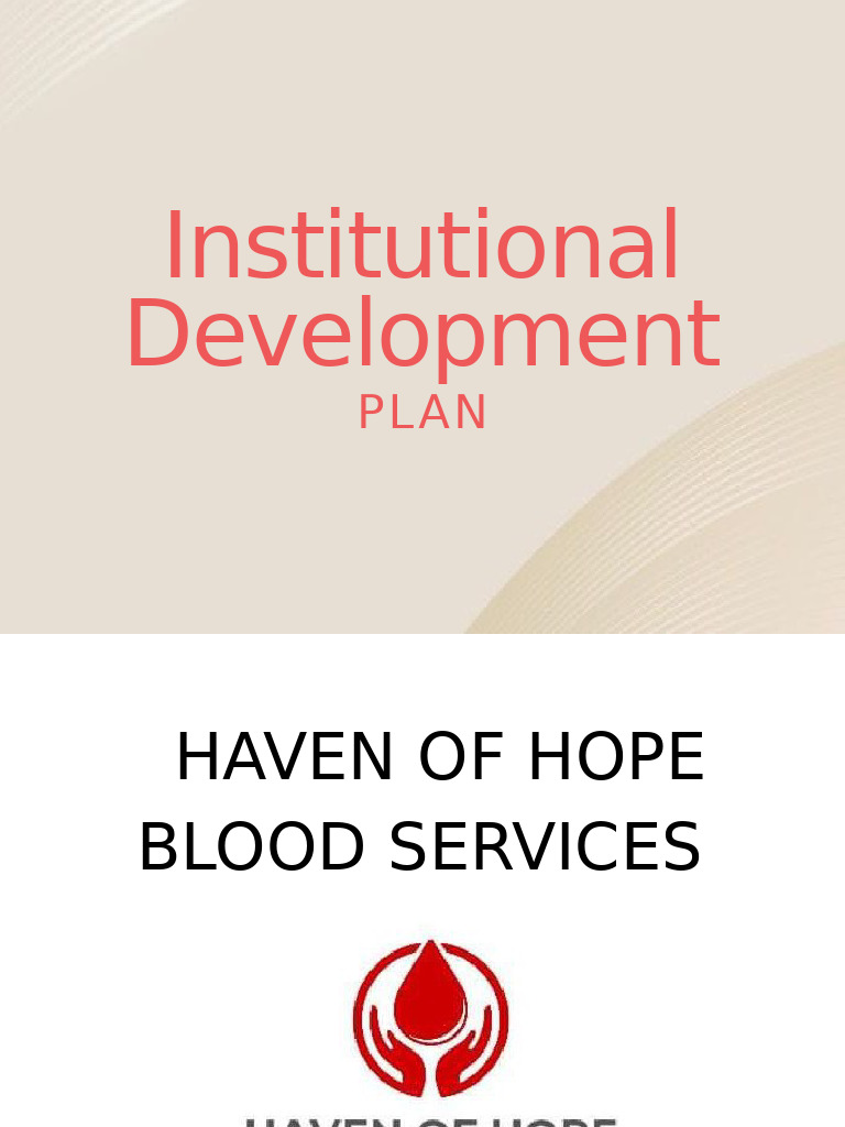 Haven of Hope Blood Services Plan | PDF | Blood Donation | Blood ...
