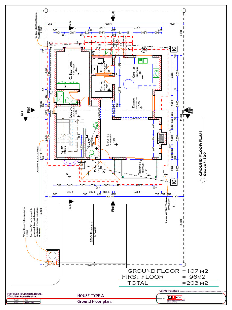 3. Working Drawings A4 | PDF | Architectural Elements | Residential ...