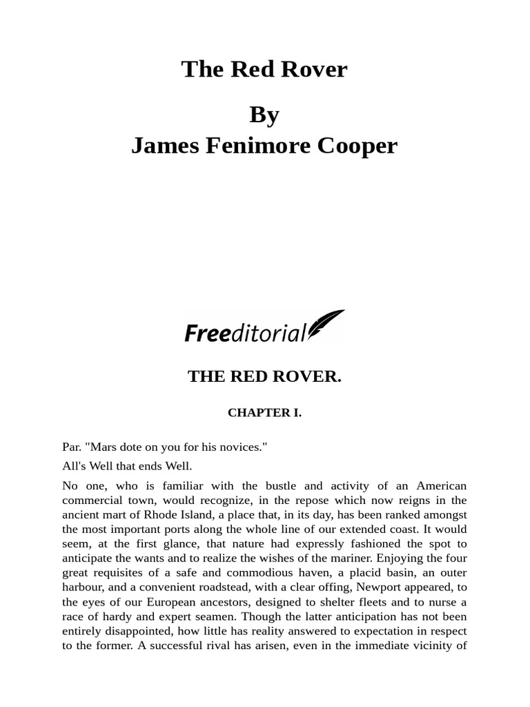 The Red Rover | PDF | Anchor