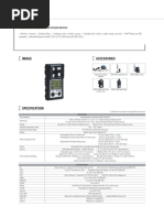 Ventis mx4 Manual | PDF | Battery Charger | Carbon Monoxide