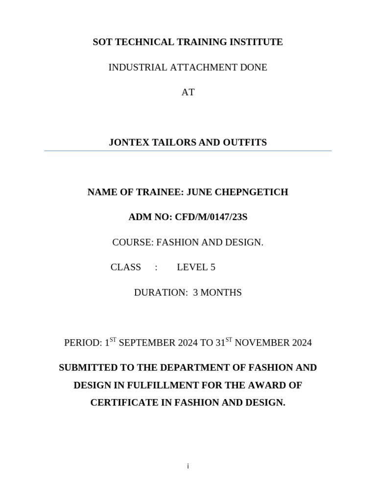 Fashion SOT TECHNICAL TRAINING INSTITUTE | PDF | Sewing Machine | Knowledge