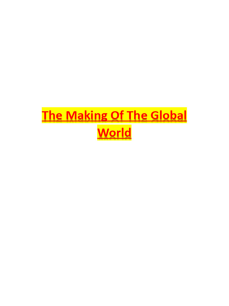 Pre-Modern Globalization and Trade Routes | PDF | Silk Road | Trade