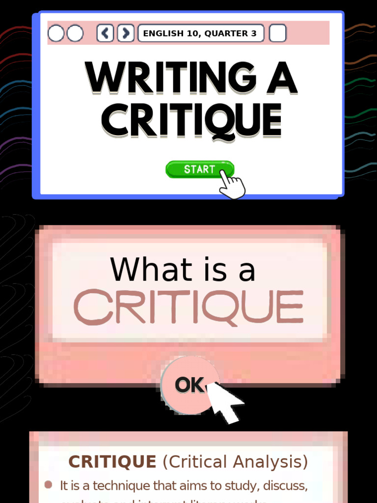 Guide to Writing a Literary Critique | PDF