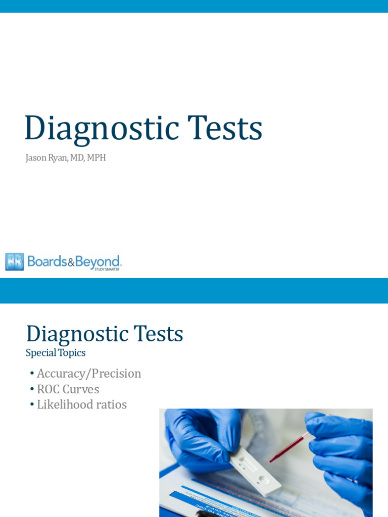 Diagnostic Tests Atf | PDF | Sensitivity And Specificity | Accuracy And ...