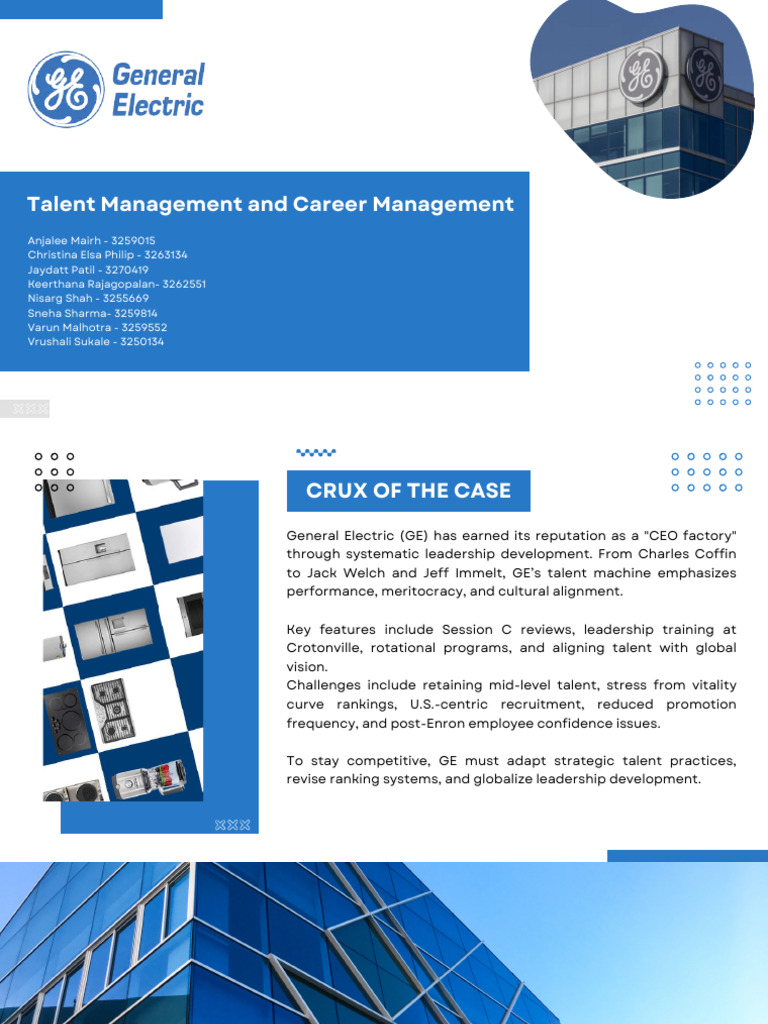GE Talent Management Strategies Explained | PDF | Leadership | General ...