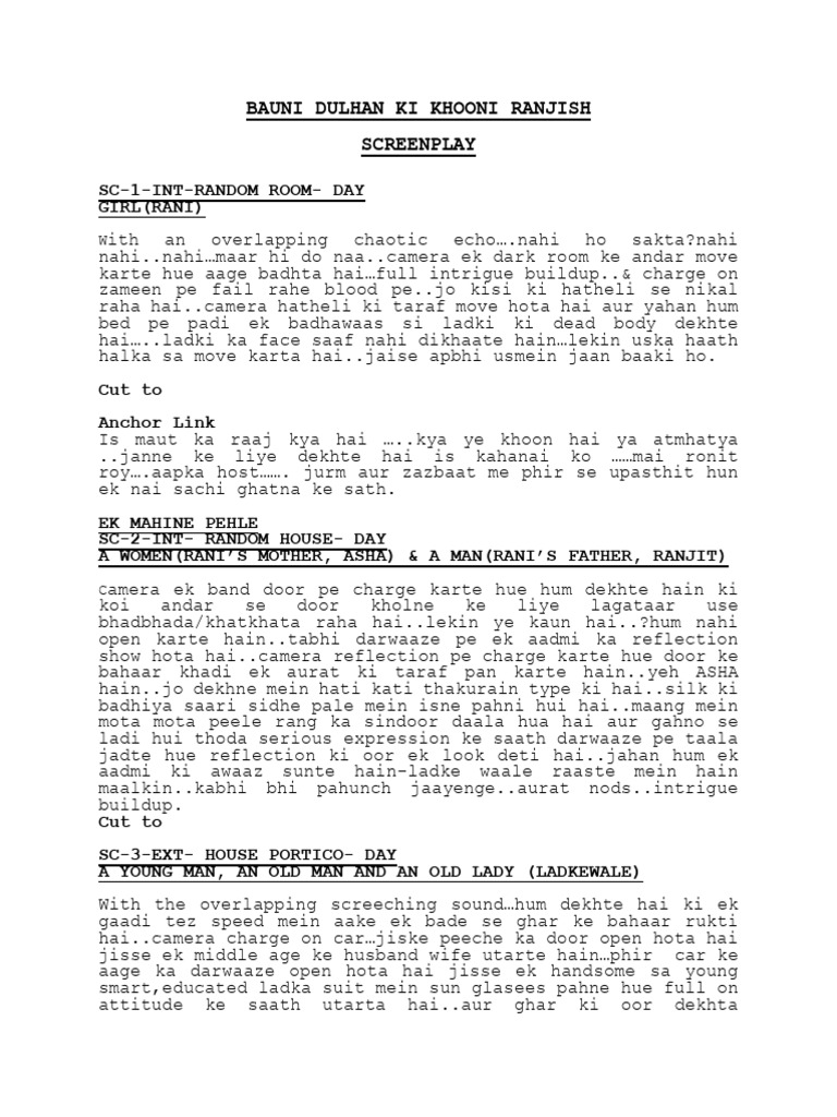Bauni Dulhan Ki Khooni Ranjish | PDF