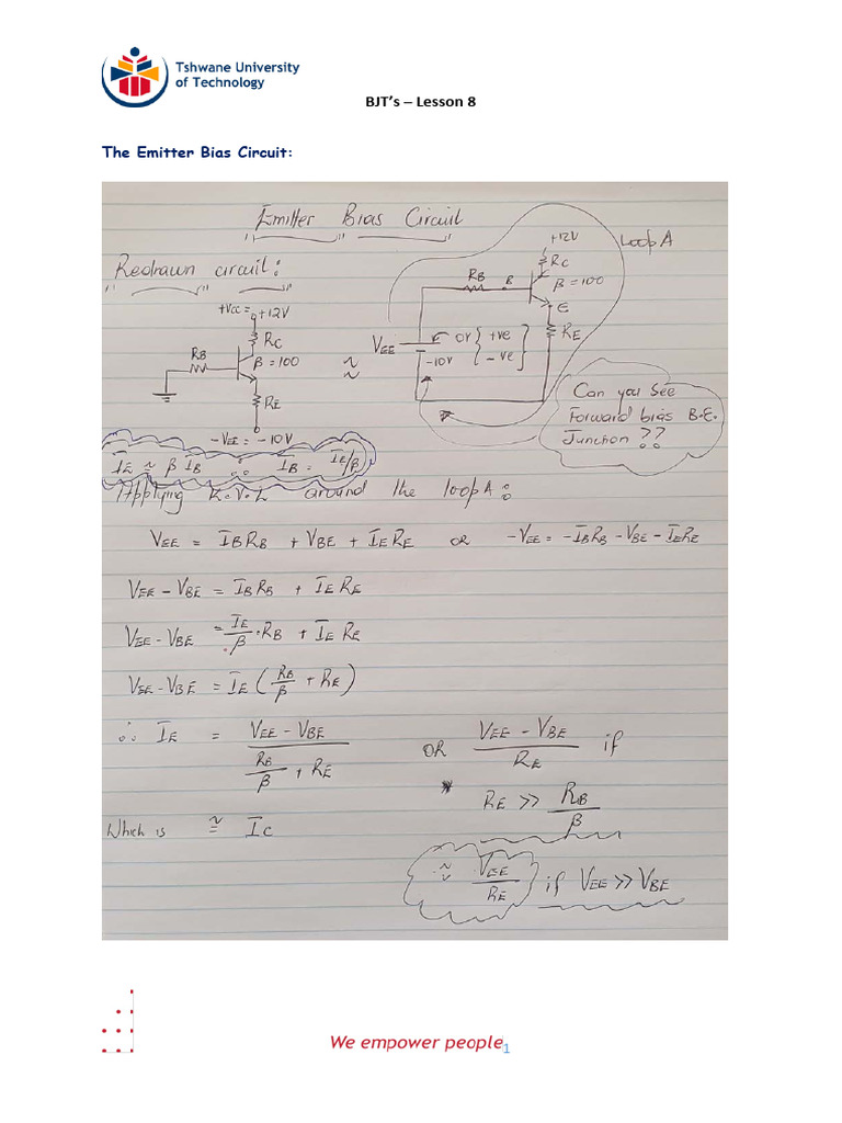 Lesson 8B - BJT | PDF