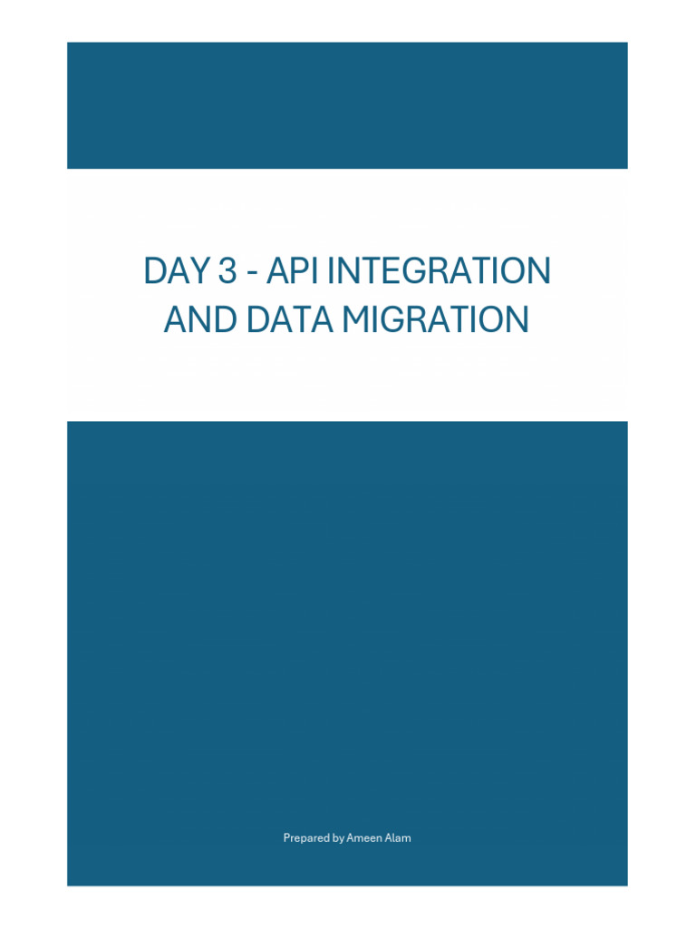 API Integration & Data Migration Guide | PDF | Xml Schema | Version Control