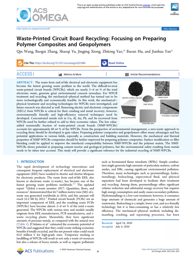 Waste-Printed_Circuit_Board_Recycling_Focusing_on_ | PDF | Composite ...