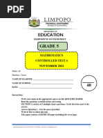Grade 5 Term 1 Maths Assignment 2025 | PDF | Mathematics
