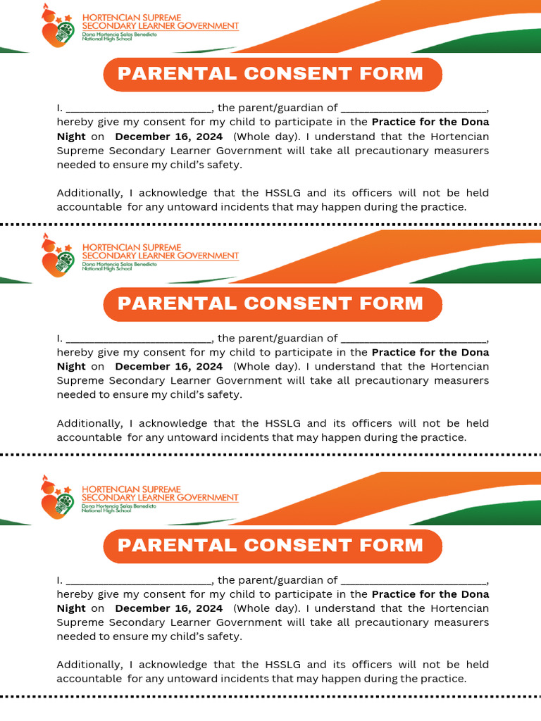Parental Consent | PDF