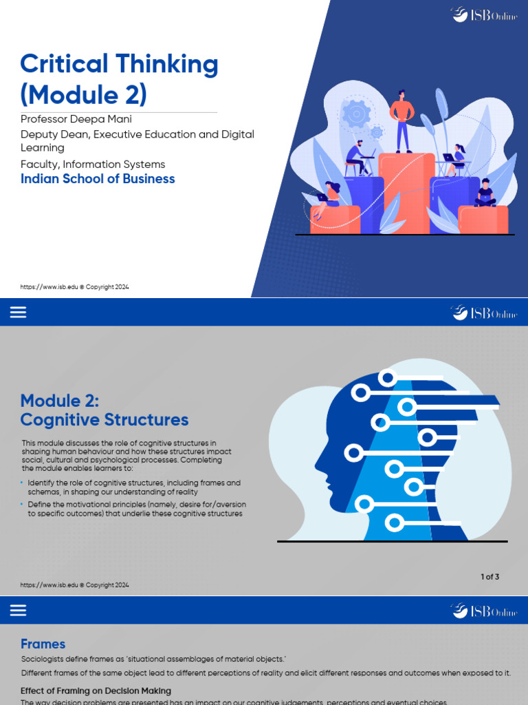 Critical Thinking Module 2 | PDF | Schema (Psychology) | Decision Making