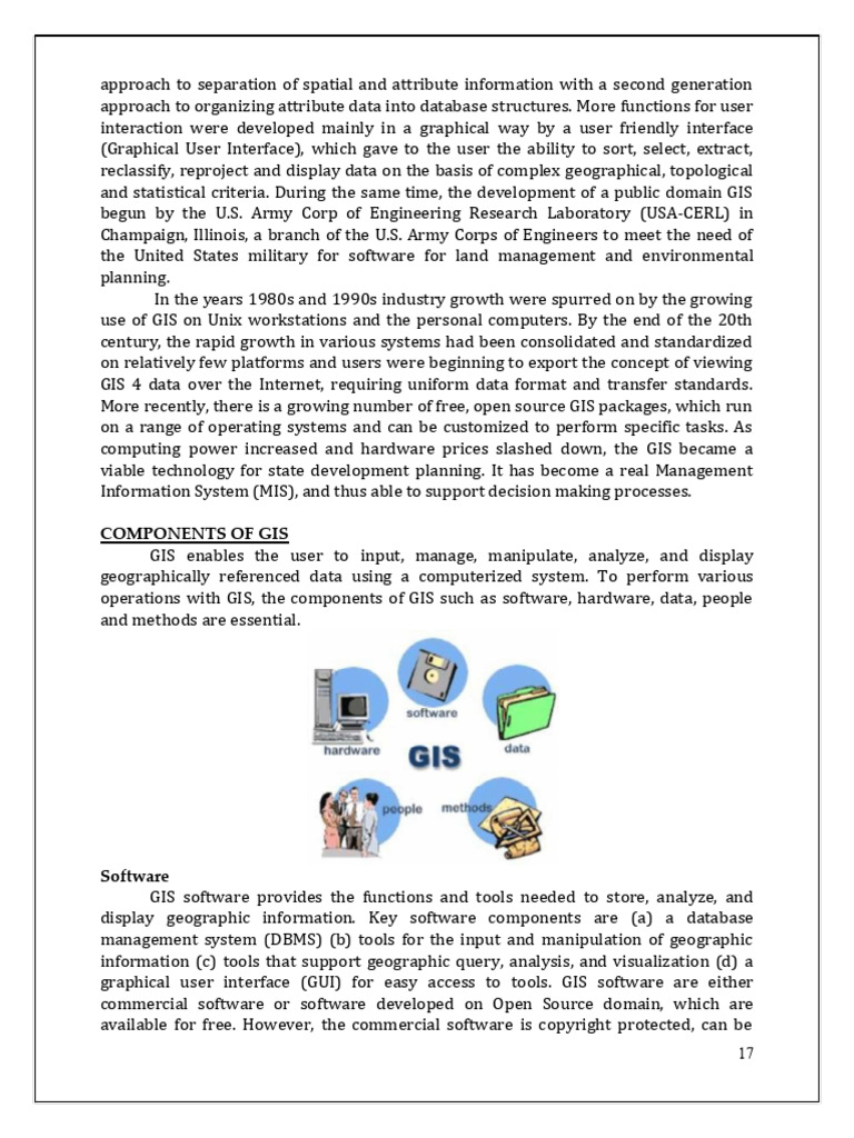 components of GIS | PDF | Geographic Information System | Databases
