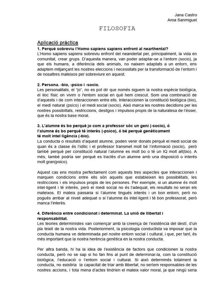 FILO - Alumne Apunts 2a Avaluació | PDF