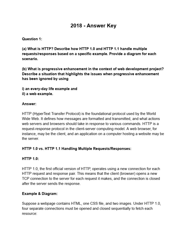 2018 - Answer Key | PDF | Cloud Computing | World Wide Web