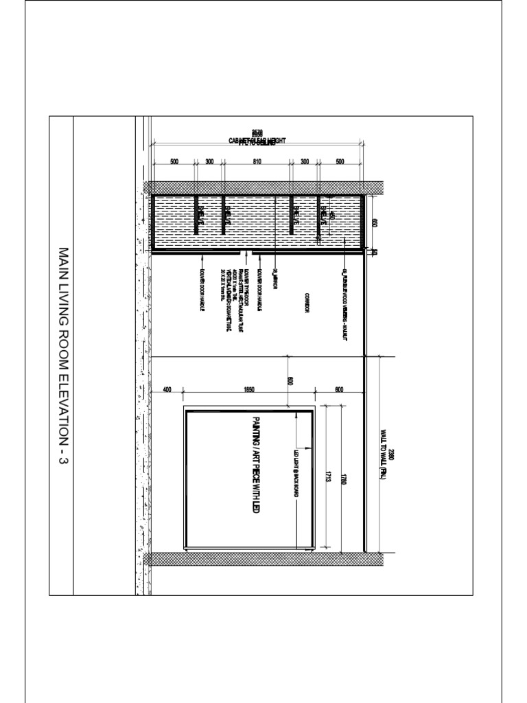 Main Living Room Elevation 3 | PDF