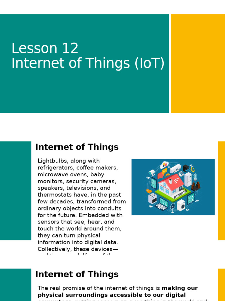 Lesson-12 | PDF | Internet Of Things | Computing