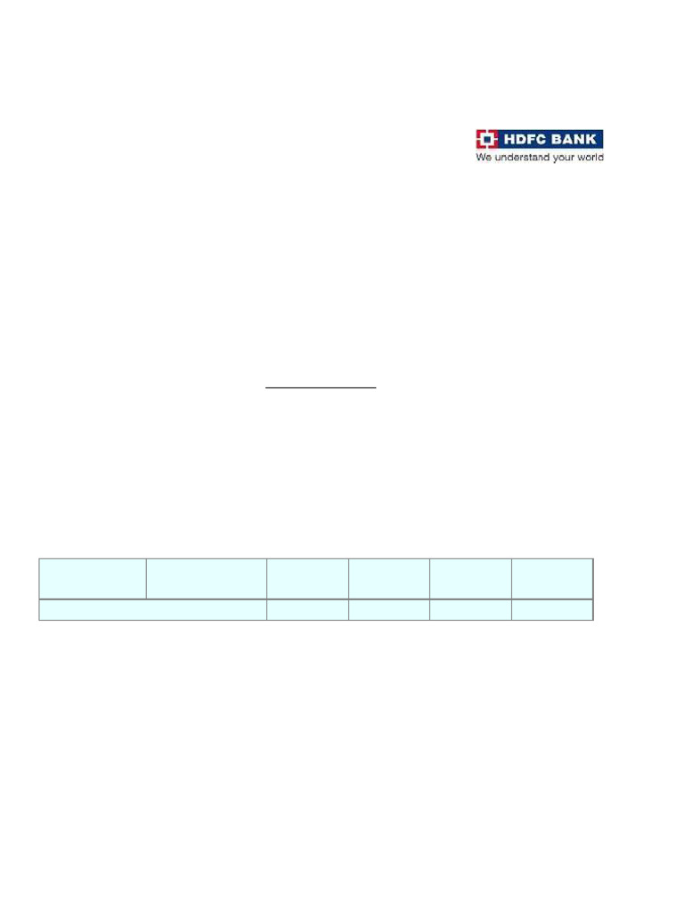 Hdfc Interest Certificate Pdf