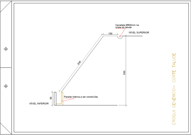Canaleta Ø600mm em Talude | PDF