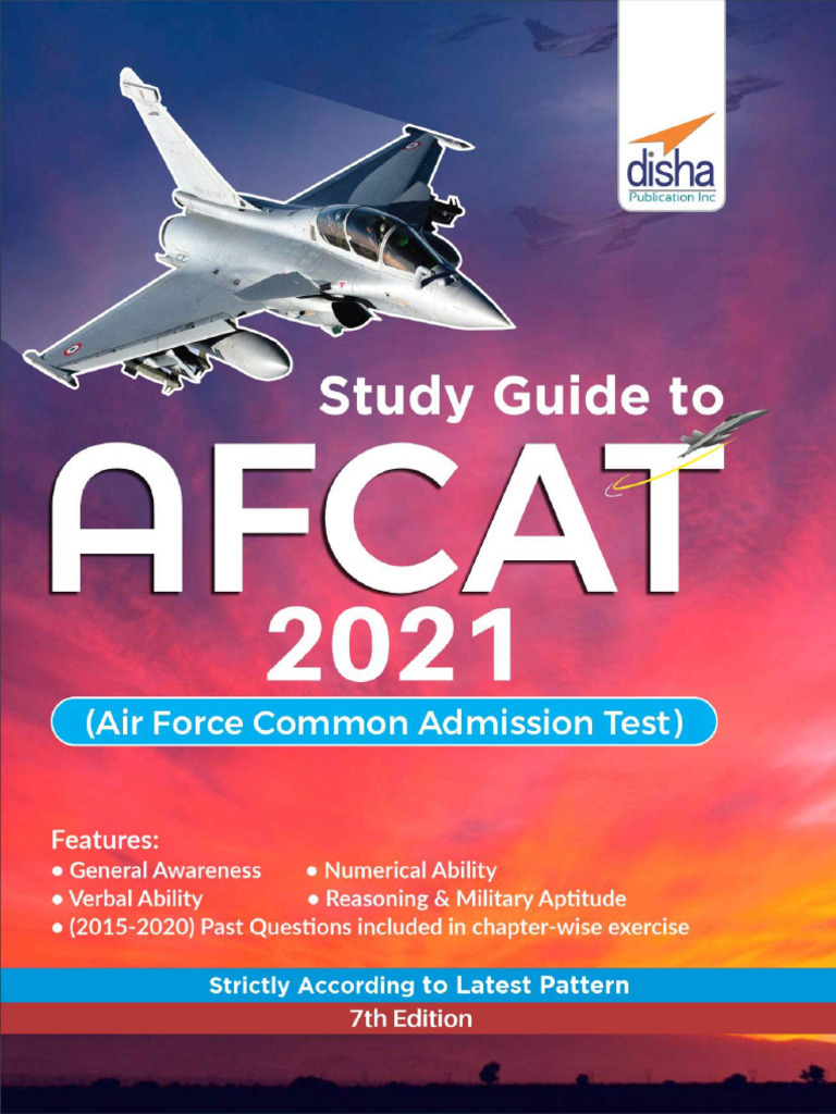 Disha Study Guide To AFCAT 2021 | PDF