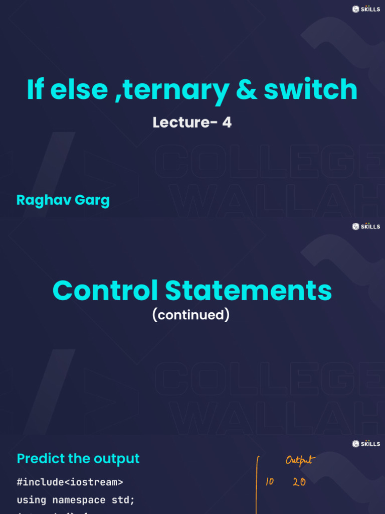 C++_Lecture_4_PPT.pdf | PDF | Computer Programming | Software Engineering C++_Lecture_4_PPT.pdf | PDF | Computer Programming | Software Engineering