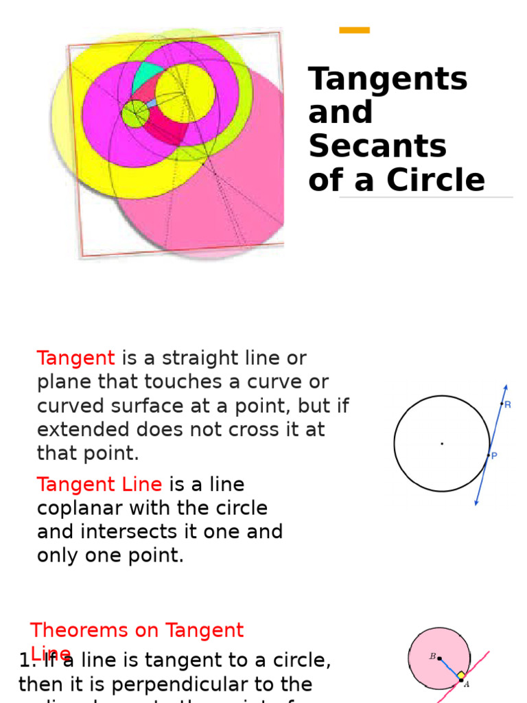 Tangents and Secants | PDF