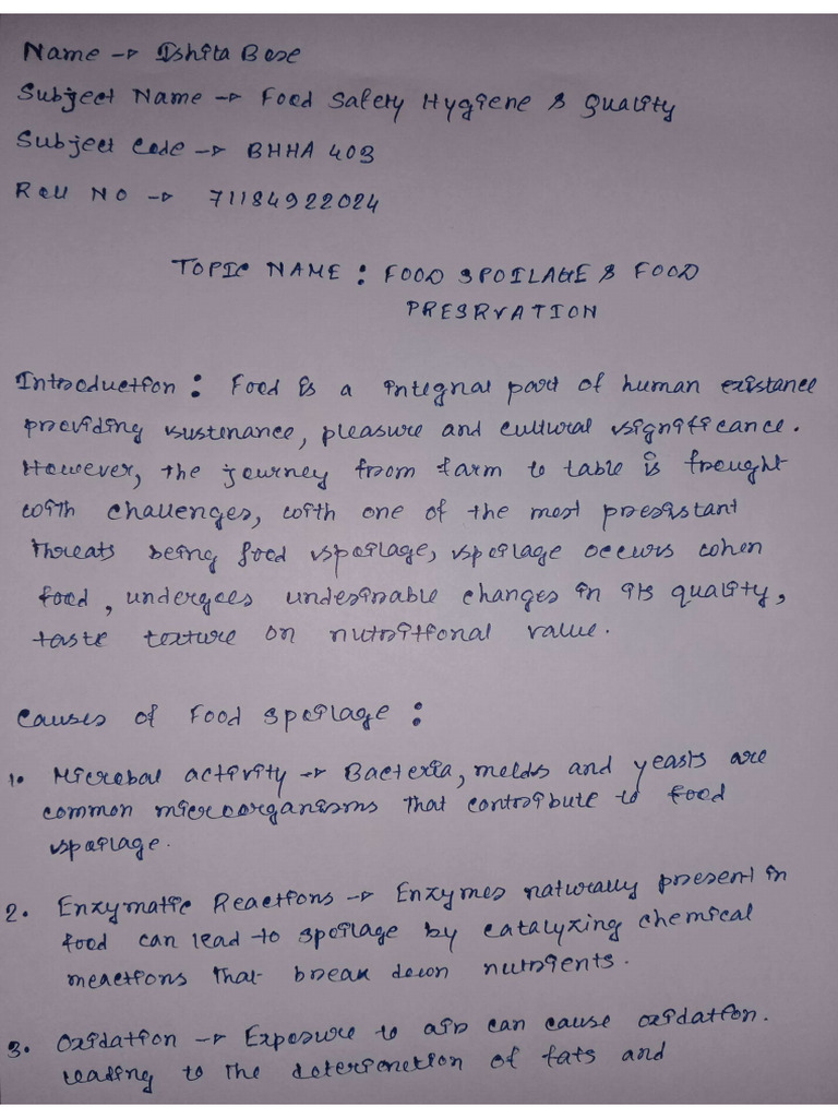 Food Safety | PDF