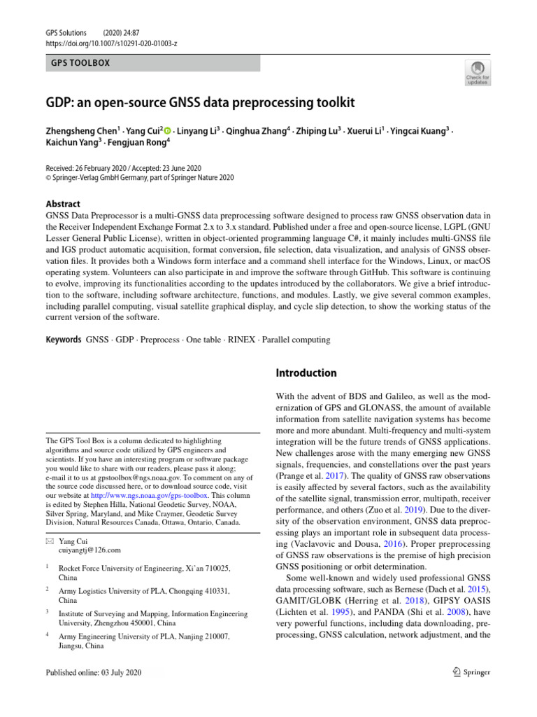 Open-Source GNSS Preprocessing Tool | PDF | Global Positioning System | Microsoft Windows