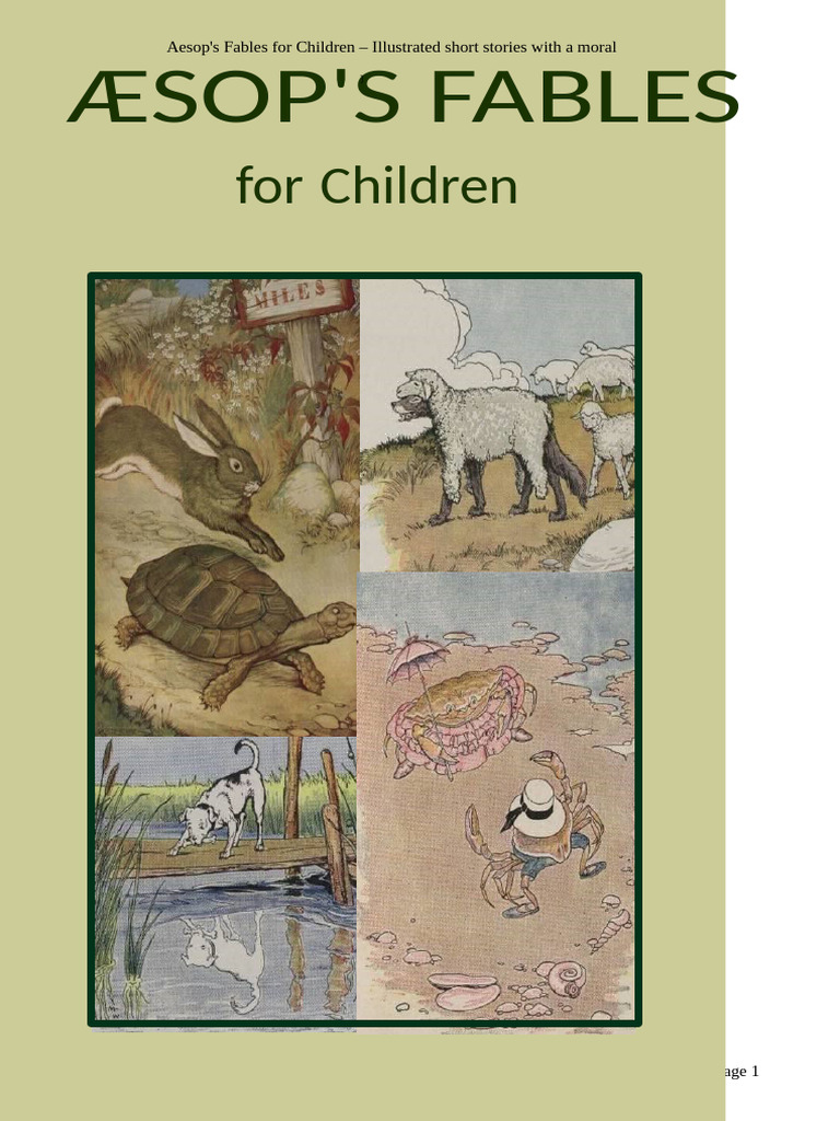 Aesops Fables for Children-Illustrated-FKB | PDF