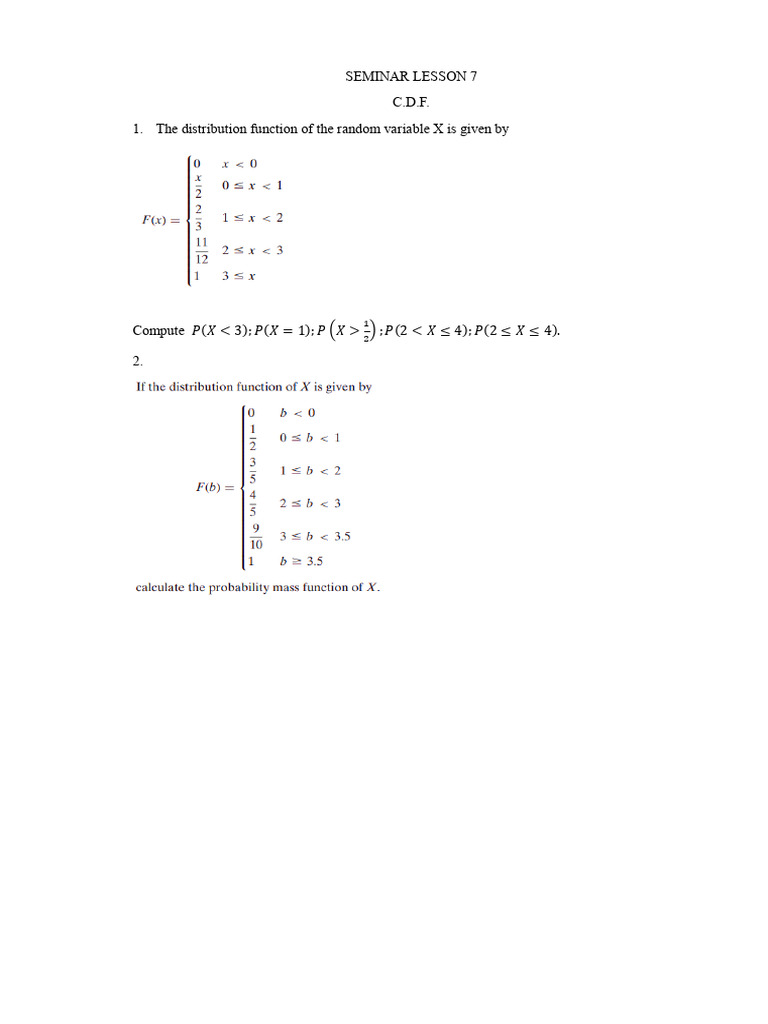 Sem-7 (PDF - CDF.PF.) | PDF