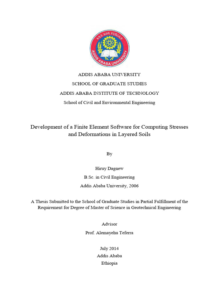 Development_of_a_Finite_Element_Software | PDF | Finite Element Method | Stress (Mechanics)