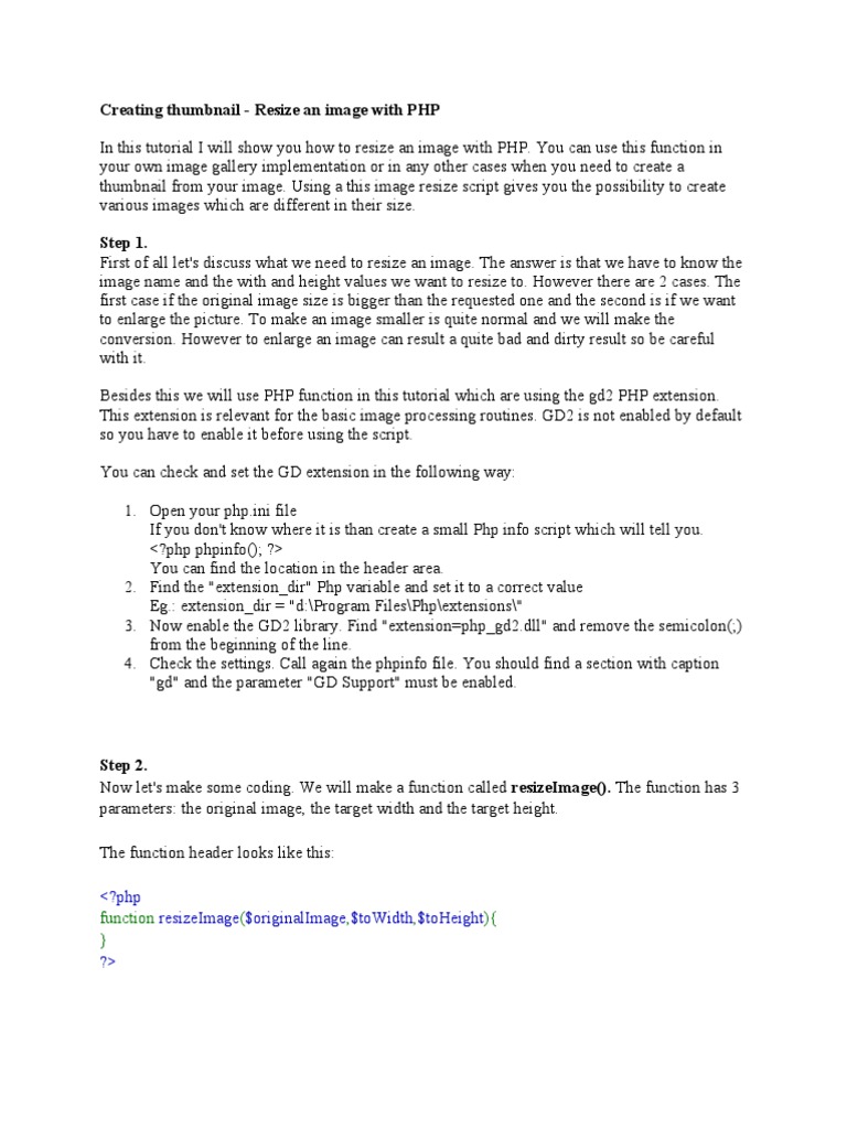 Creating Thumbnail | PDF | Php | Library (Computing)